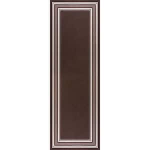 Beverly Rug 2 X 7 Beige Carmel Bordered Non Slip Runner Indoor Area Rug ...