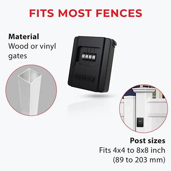 YARDLOCK Keyless Shed Lock Kit, Black MBX-2018S-3ESF - The Home Depot