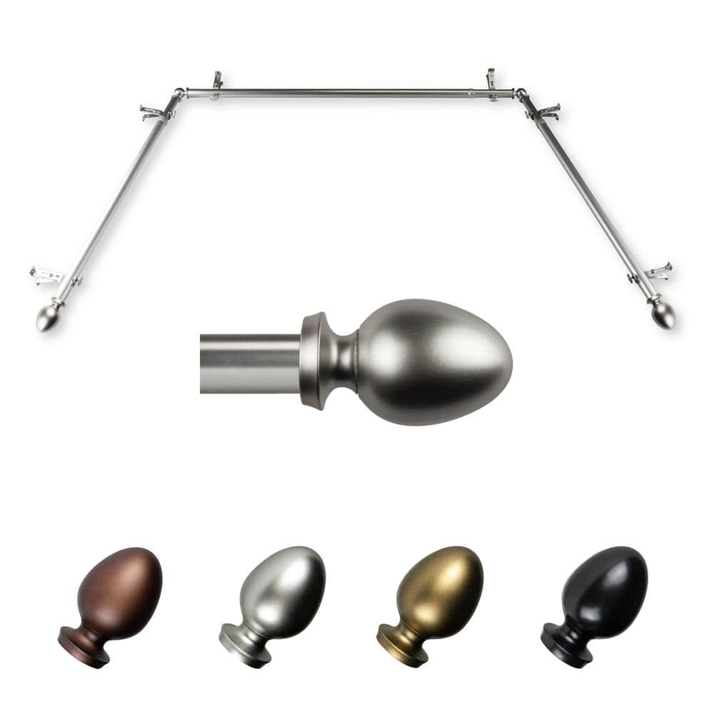 EMOH Tomesha 20-36 in. sides, 38-72 in. center Adjustable Bay Window ...