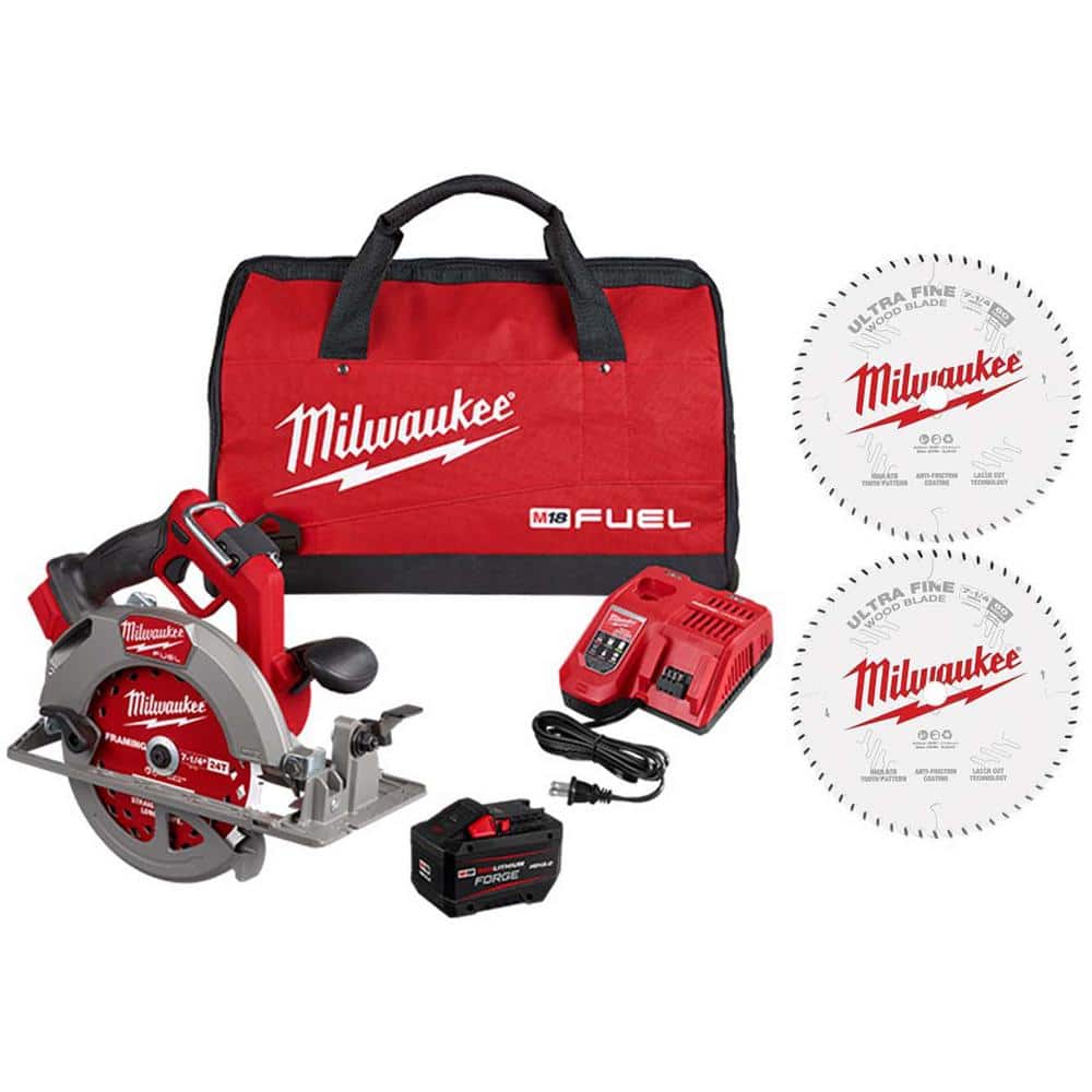 Milwaukee M18 FUEL 18V Lith-Ion Brushless Cordless 7-1/4 in. Circular ... Milwaukee M18 FUEL 18V Lith-Ion Brushless Cordless 7-1/4 in. Circular ...