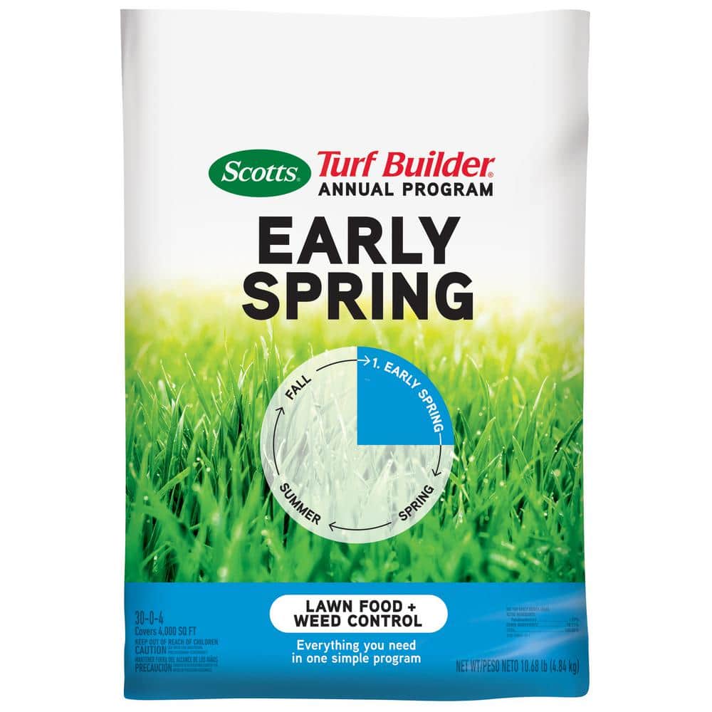 Scotts Turf Builder Annual Program 10.68 lbs. 4,000 sq. ft. Early ...