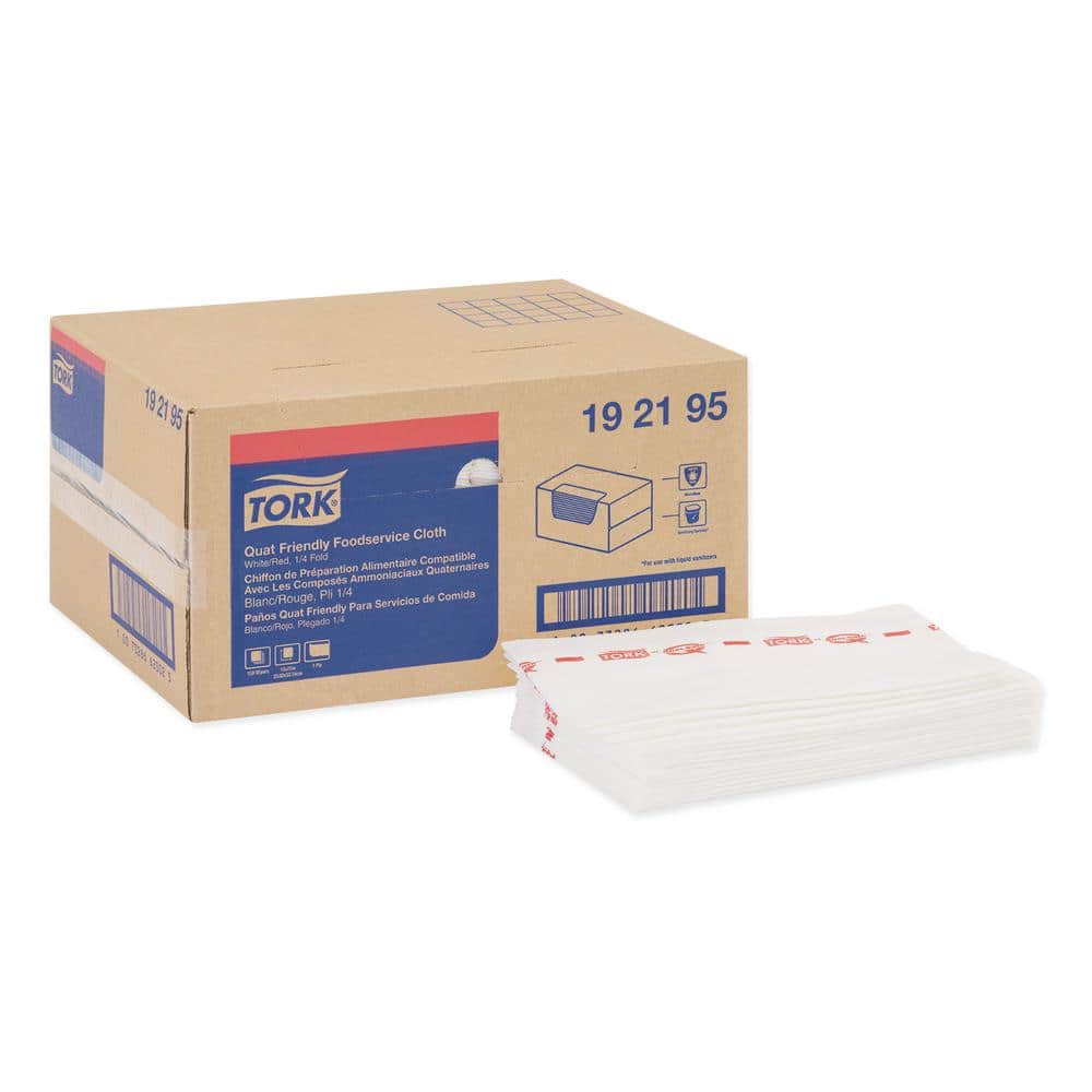 TORK 13 in. x 21 in., White Food Service Cleaning (150/Box) TRK192195 ...