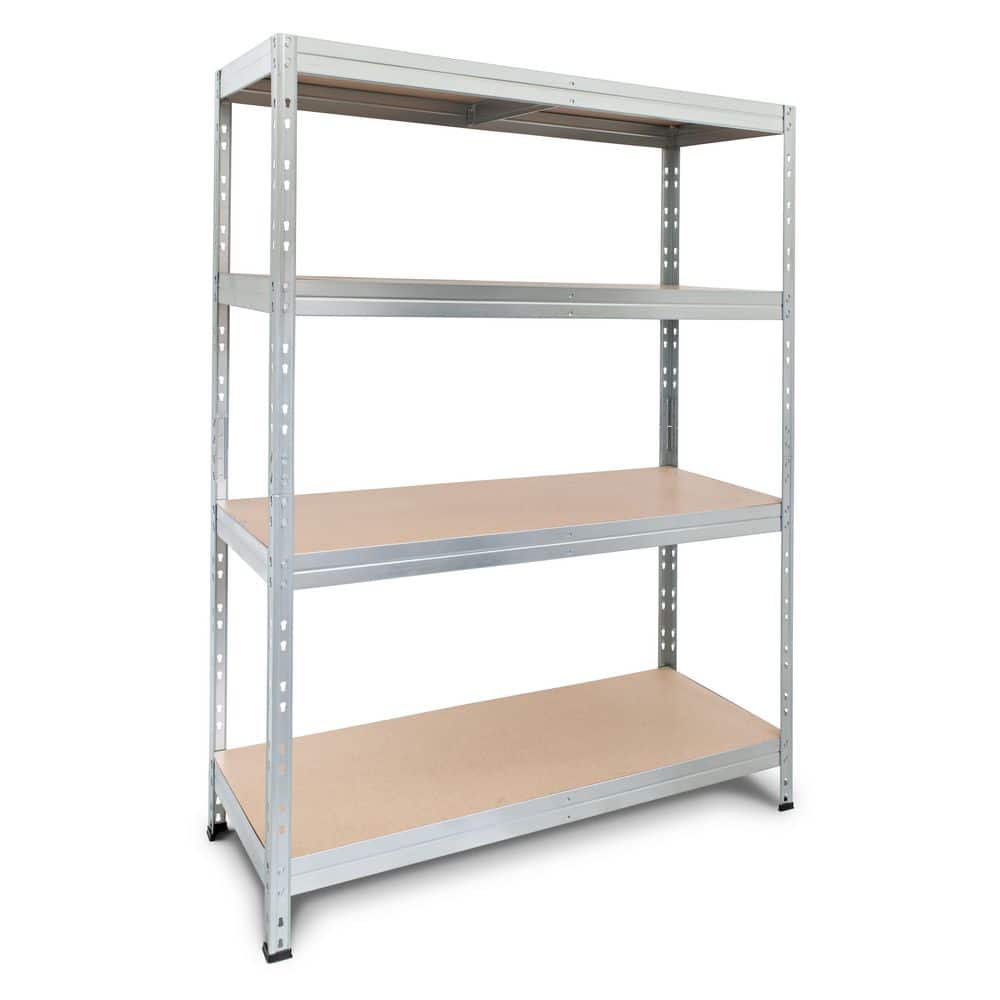 AR SHELVING Garage Series 4-Tier Galvanized Steel Storage Shelving Unit ...
