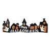 Glitzhome 7.5 in. H Halloween Wooden Hinged Haunted House Table Decor ...