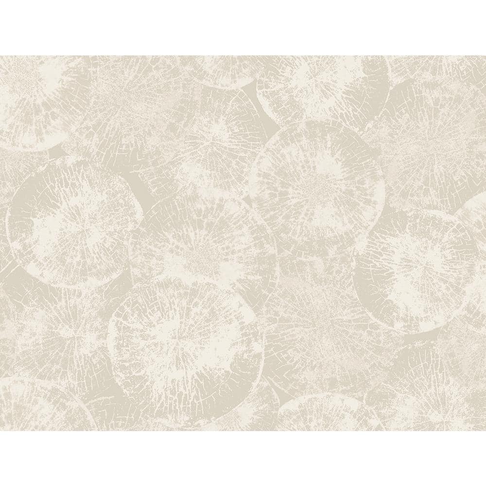 Seabrook Designs Dove Grey Eren Paper Unpasted Wallpaper Roll (60.75 sq ...