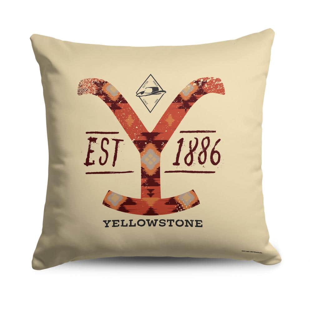 THE NORTHWEST GROUP Yellowstone Est 1886 Printed 18x18 Multi Color ...