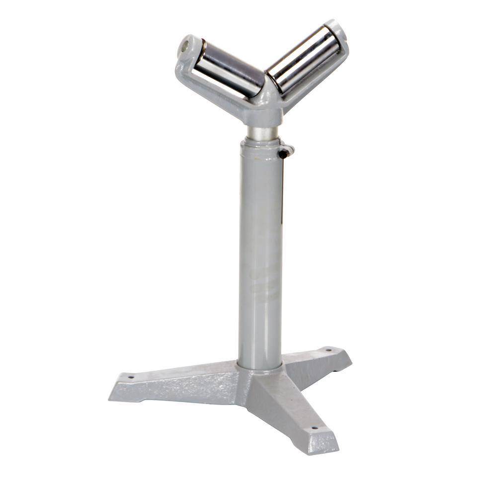 Vestil 23 in. to 38.5 in. Roller Stand with Two 5 in. V-Beams STAND-V ...