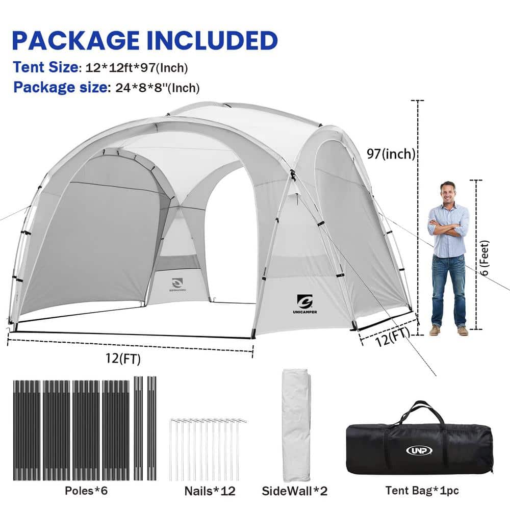 White UPF50+ Canopy for Sport Tent with Light-Weight Design Provides ...