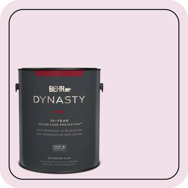 BEHR DYNASTY 1 gal. #M120-1 Pink Proposal Flat Exterior Stain-Blocking ...