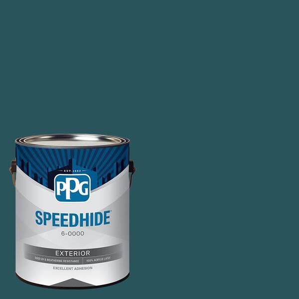SPEEDHIDE 1 gal. PPG1148-7 Deep Emerald Satin Exterior Paint PPG1148 ... SPEEDHIDE 1 gal. PPG1148-7 Deep Emerald Satin Exterior Paint PPG1148 ...