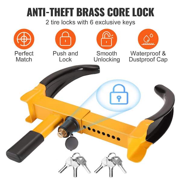 Jump Leads Vivo Technologies © Heavy Duty Wheel Clamp Lock Cars Faraday ...