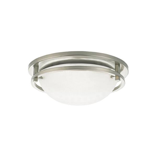 Generation Lighting Eternity 2-Light Brushed Nickel Flush Mount 75114EN ...