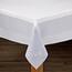Lintex Bohemia 52 in. x 70 in. White/Grey 100% Polyester Tablecloth 443602