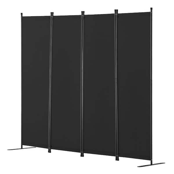 SKYSHALO Room Divider, 4 Panel, Folding Privacy Screens, Fabric ...