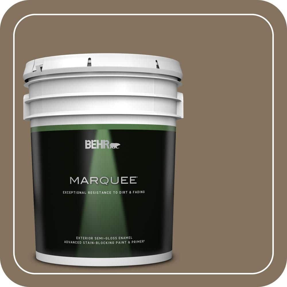BEHR MARQUEE 5 gal. #BXC-05 Mudslide Semi-Gloss Enamel Exterior Paint ...