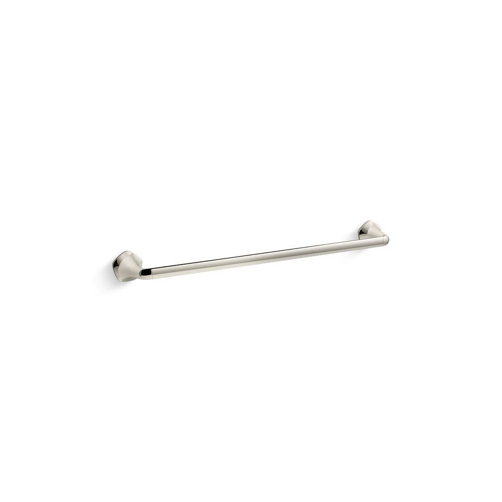 KOHLER Sundae 24 in. Wall Mounted Single Towel Bar in Vibrant Polished ...