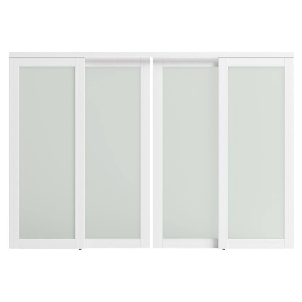 Reviews for TENONER 120 in. x 80 in. (Double 60 in. W Doors) MDF, White ...