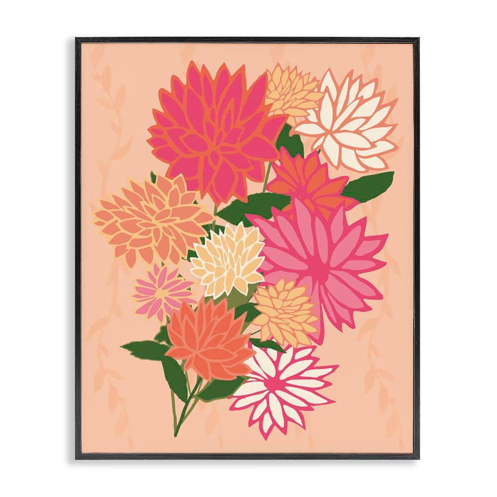 Stupell Industries Dahlia Petal Outlines by Michelle Ingari Designs ...