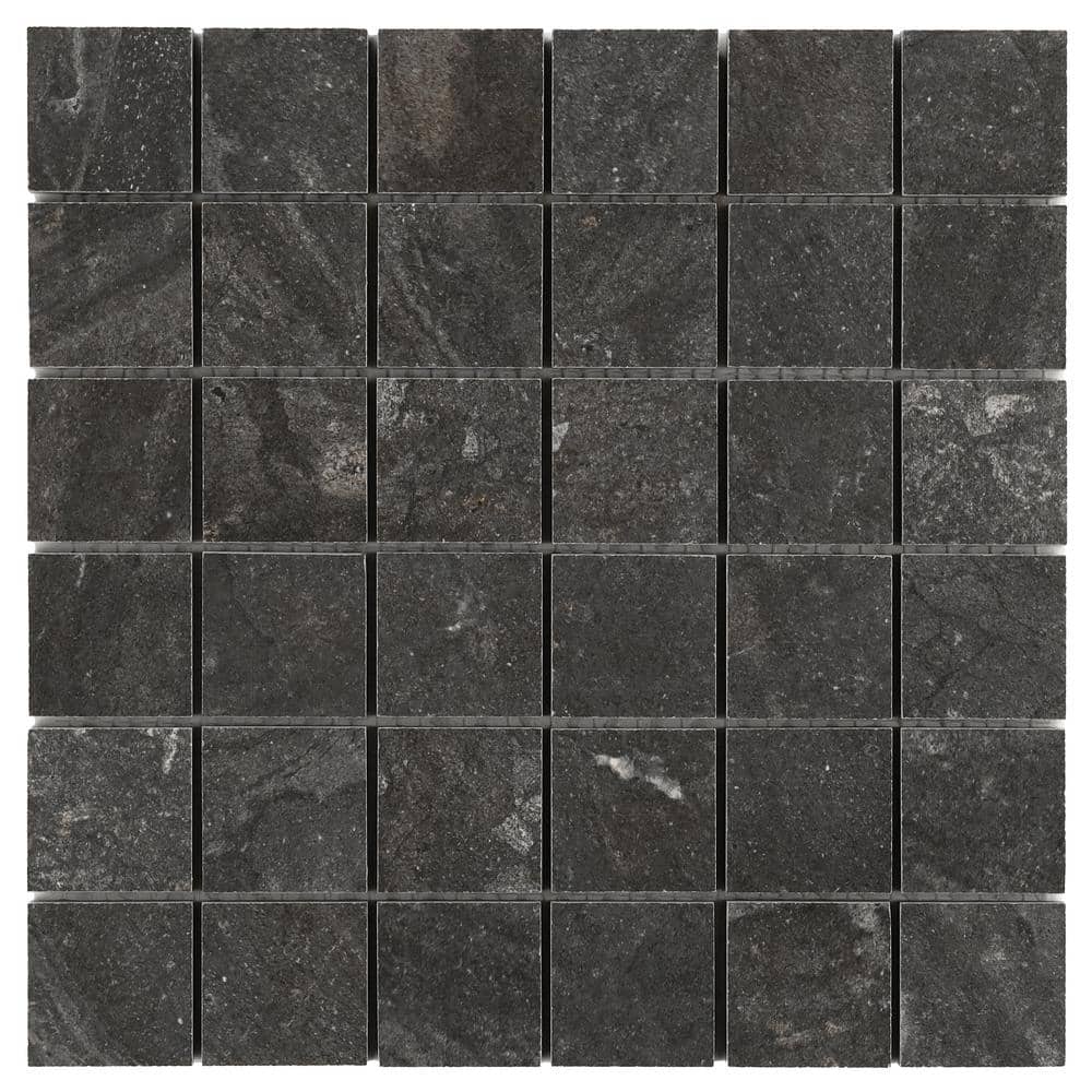 Ivy Hill Tile Sereno Charcoal Black 6 in. x 0.41 in. Matte Porcelain ...