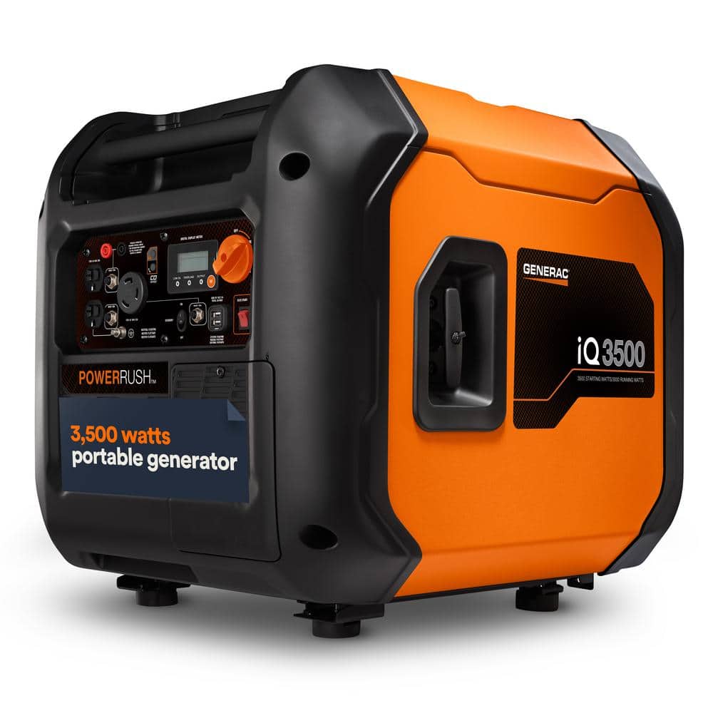 Generac 3500/3000-Watt Gasoline Powered Portable Inverter Generator ...