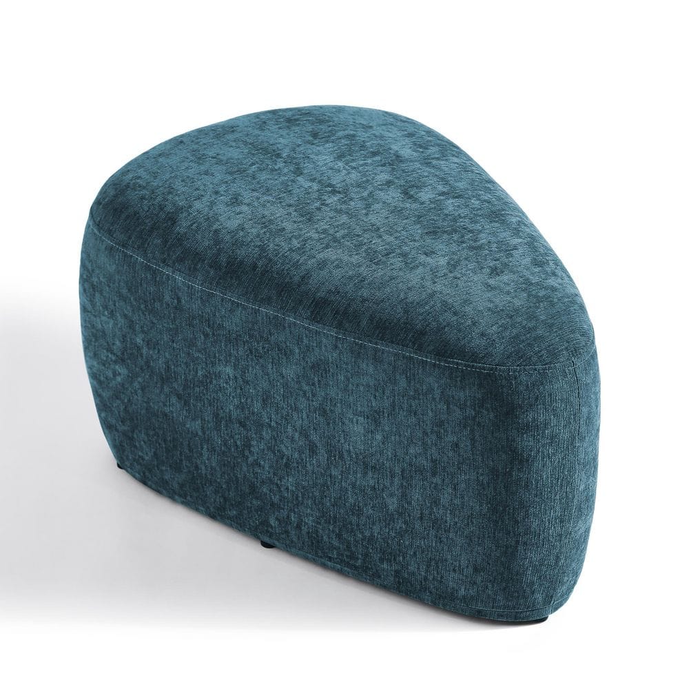 Uixe 27 in. Wide Modern Blue Cheese Block Design Cotton Home Triangle ...