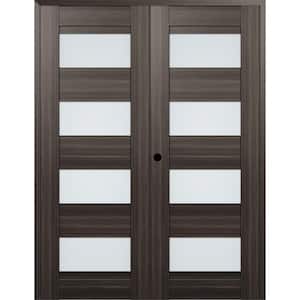Belldinni Della N 36 in. x 96 in. Right Hand Active 4-Lite Frosted ...