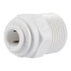 John Guest 1/4 in. O.D. Push-to-Connect x 3/8 in. MIP NPTF Polypropylene Adapter Fitting ...