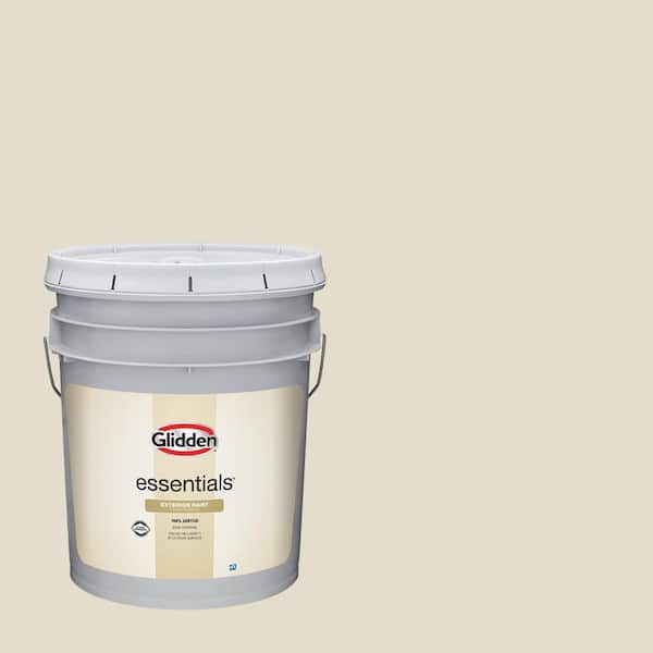 Glidden Essentials 5-gal. Fossil Stone PPG1102-2 Semi-Gloss Exterior ...