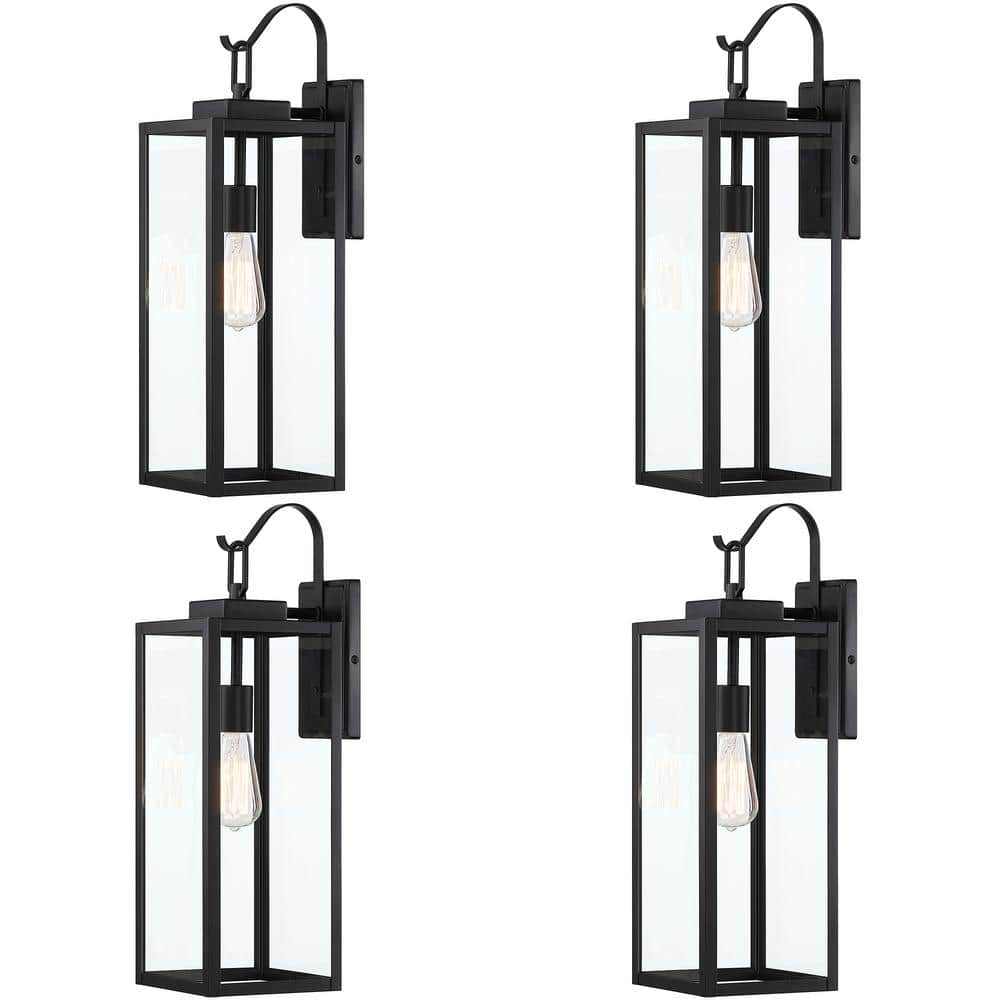 Pia Ricco 1-Light Black Exterior Waterproof Wall Lantern Outdoor Sconce ... Pia Ricco 1-Light Black Exterior Waterproof Wall Lantern Outdoor Sconce ...
