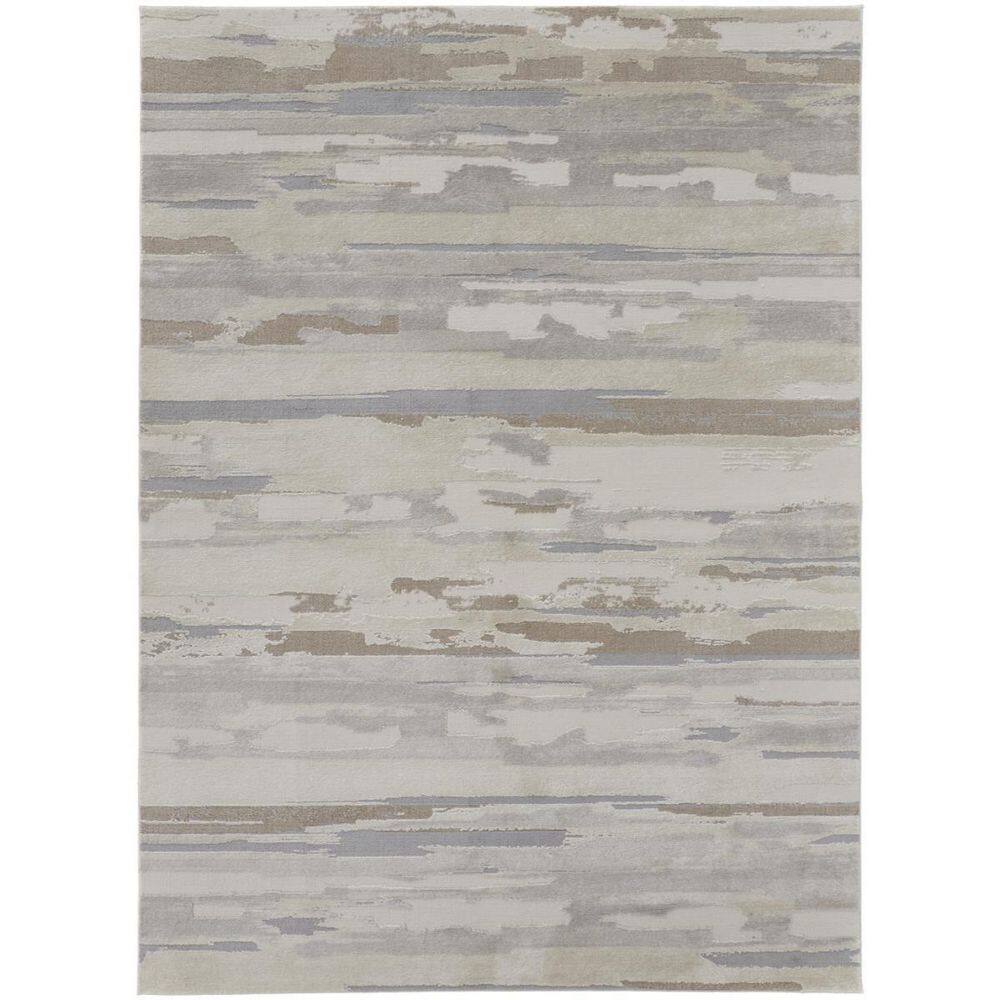 HomeRoots Brown, Ivory Abstract 12 ft. x 15 ft. Area Rug 2000514922 ...