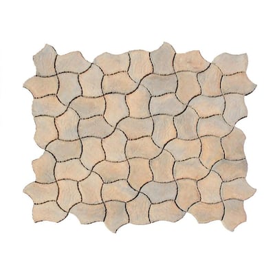 Nantucket Pavers Patio-on-a-Pallet 10 ft. x 10 ft. Concrete Tan ...