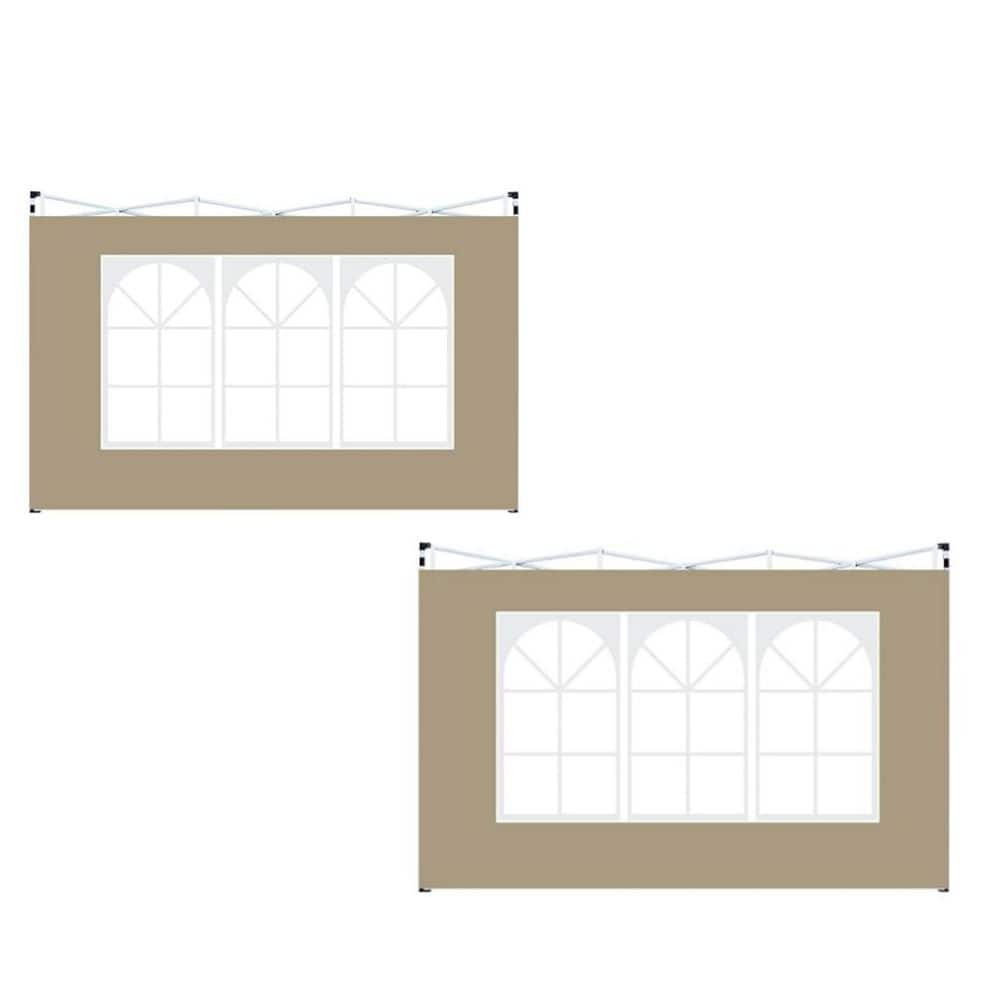 MOEPISY 2-Piece Instant Canopy Sidewalls 10 x 10 for Pop Up Canopy w ...