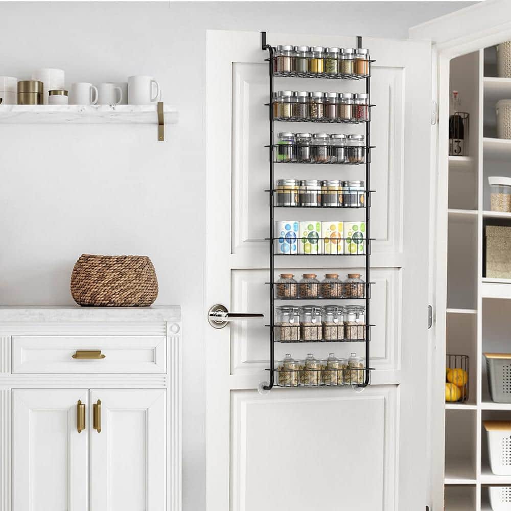 Oumilen 8-Tier Over the Door Hanging Pantry Door Storage with 8 Baskets ...