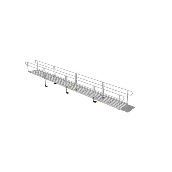 EZ-ACCESS PATHWAY 3G 30 ft. Wheelchair Ramp Kit with Expanded Metal ...