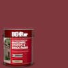 BEHR 1 gal. #SC-112 Barn Red Flat Interior/Exterior Masonry, Stucco and ...