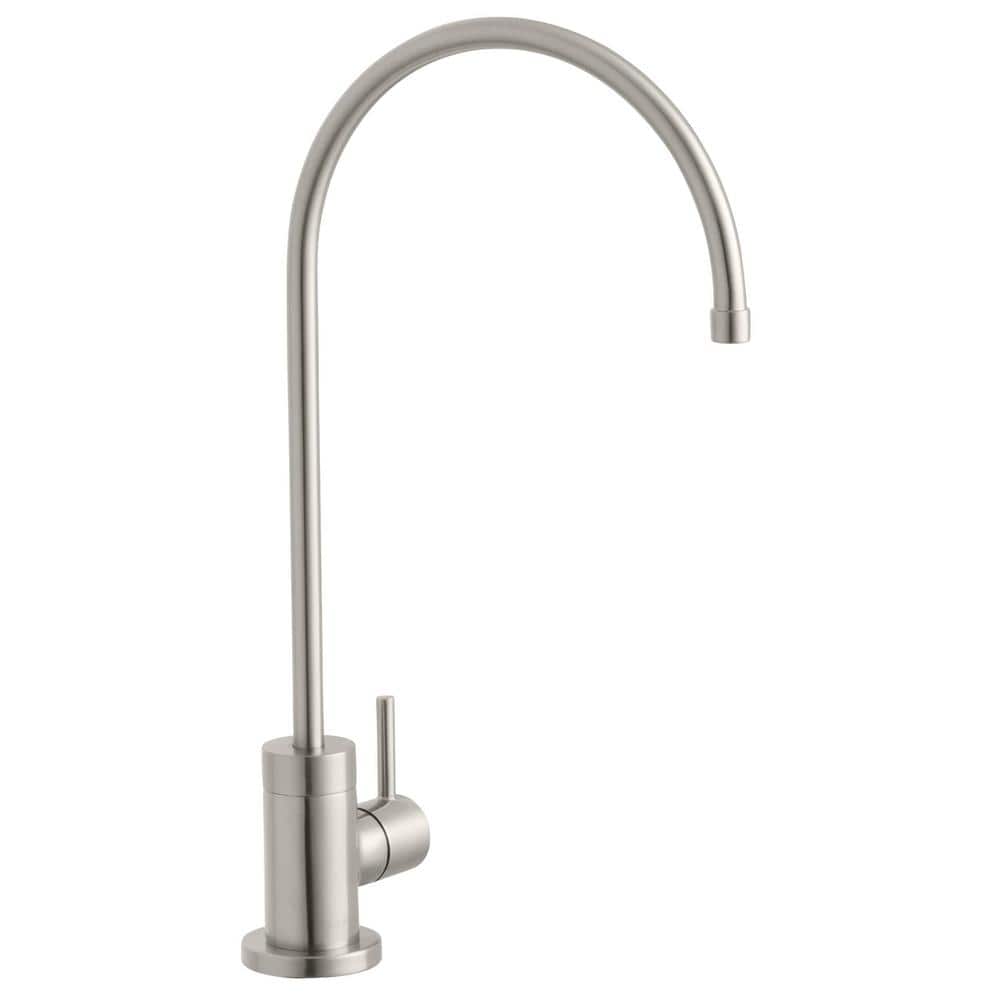 Glacier Bay Modern Single Handle Beverage Faucet in Stainless Steel ...