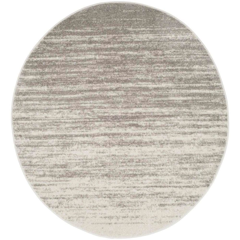SAFAVIEH Adirondack Light Gray/Gray 6 ft. x 8 ft. Solid Color Striped ...