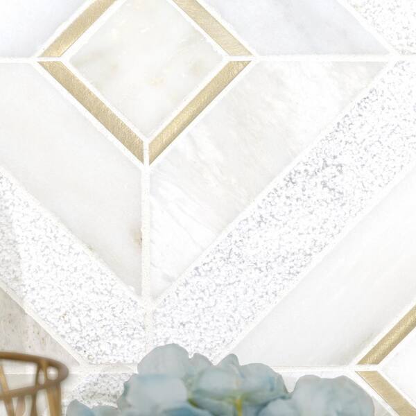 Verona Super White Sparkle Tiles Verona Grey Polished Marble Effect