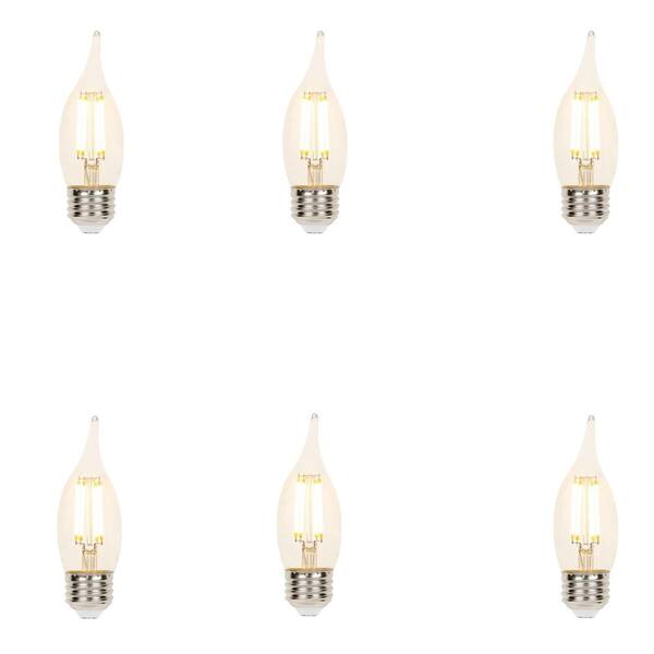 Westinghouse 40-Watt Equivalent CA11 Dimmable Filament LED Light Bulb ...