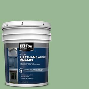 BEHR PREMIUM 1 gal. #M400-4 Brookview Urethane Alkyd Satin Enamel ...