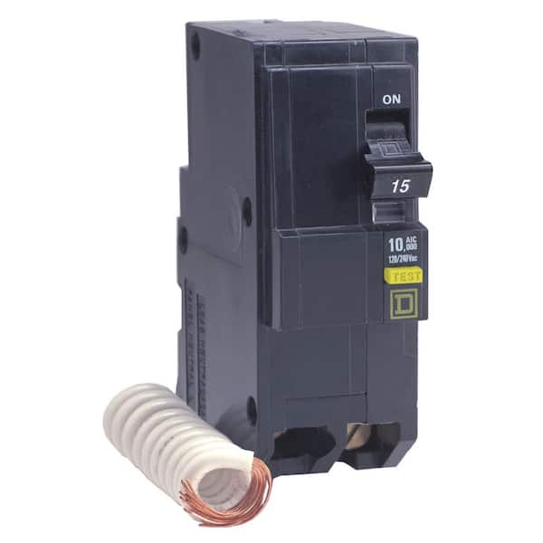 Square D QO Qwik-Gard 40 Amp 2-Pole GFCI Breaker QO240GFICP - The Home ...