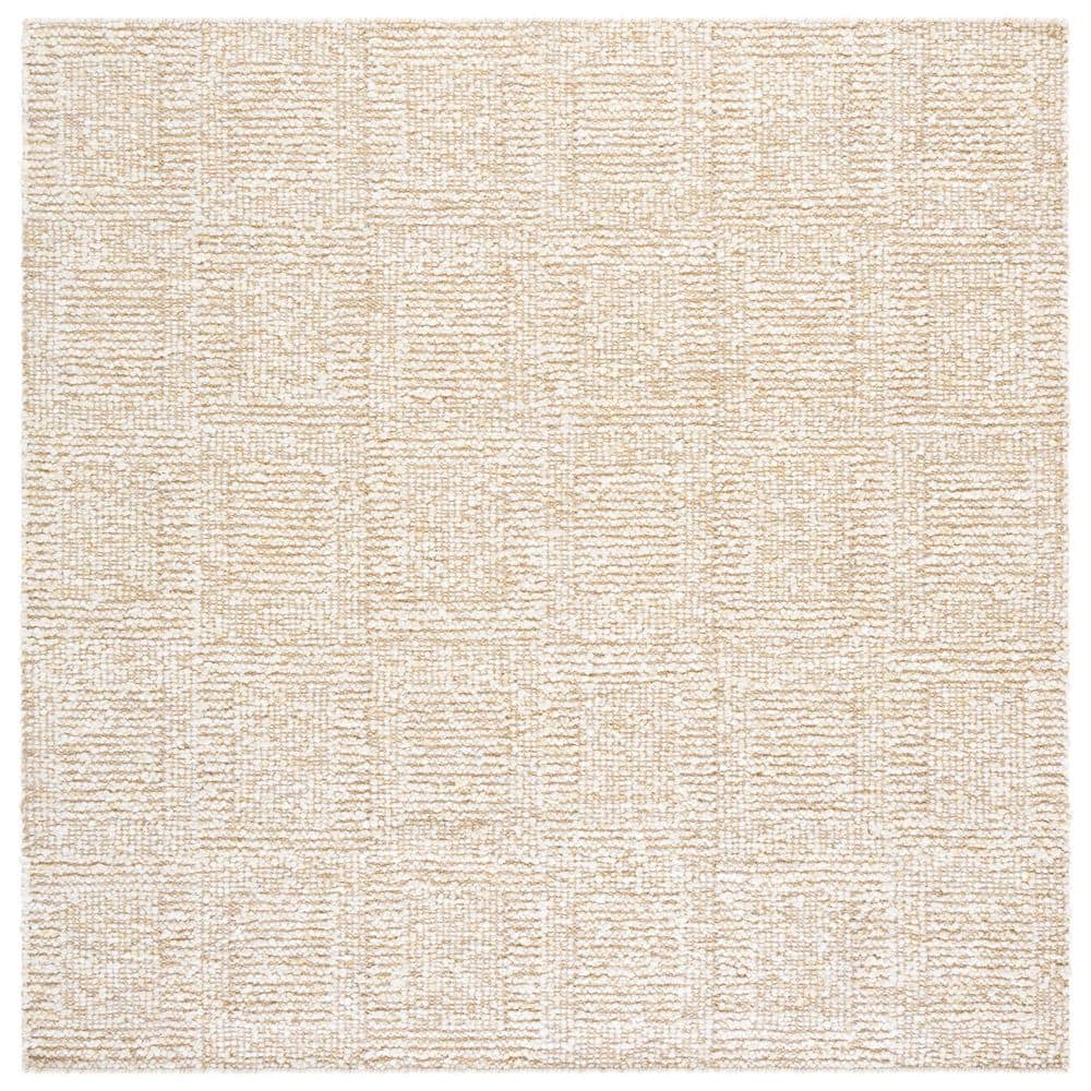 SAFAVIEH Manhattan 6 ft. x 6 ft. Ivory/Beige Geometric Solid Color ...