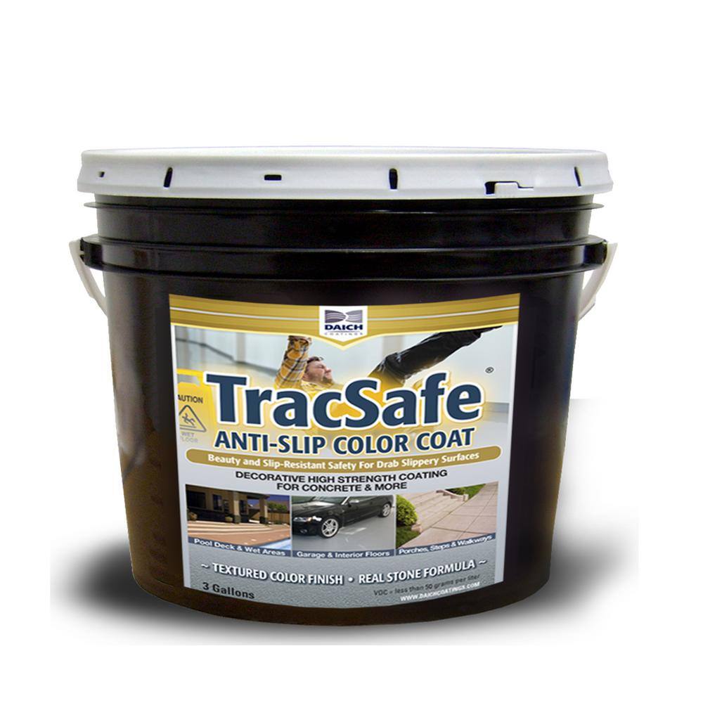 DAICH Trac Safe 3 gal. Shell Grey Matte Anti-Slip Color Coat Interior ...