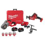Milwaukee M18 FUEL One-Key Cordless Brushless Compact Pipe Threader Kit ...