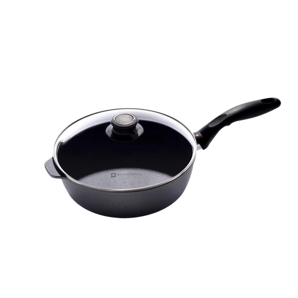 Swiss Diamond 9.5 in. (3.2 Qt) Saute Pan HD Classic Nonstick Diamond ...