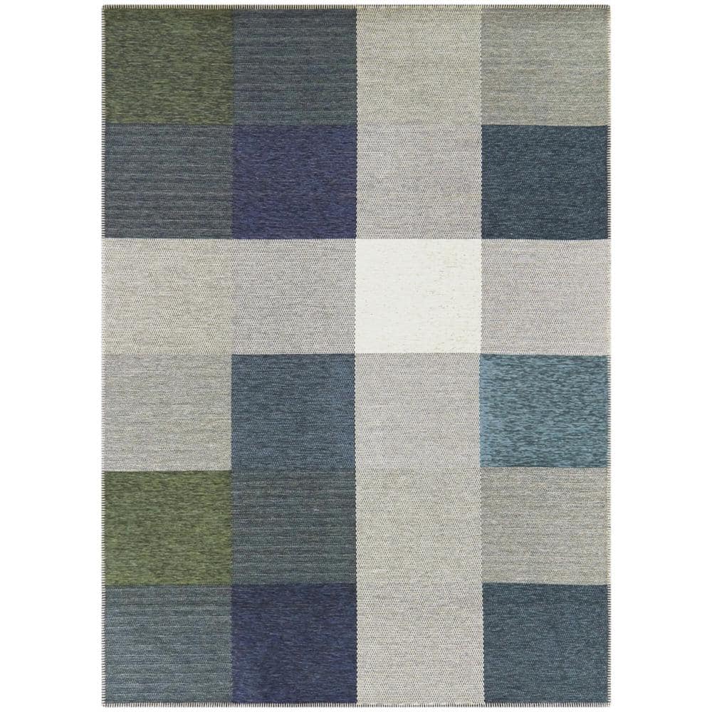 BALTA Davies Blue 5 ft. x 7 ft. Geometric Area Rug 3120665 - The Home Depot