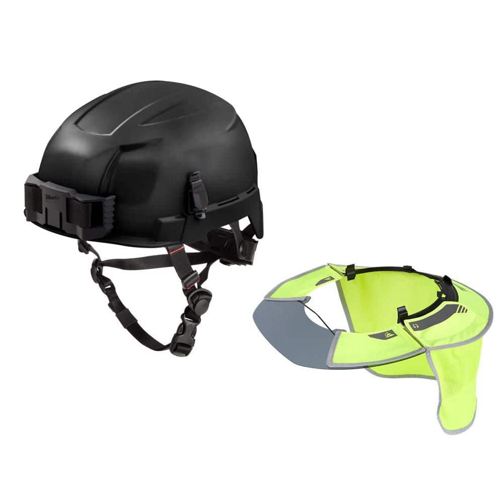 Milwaukee BOLT Black Type 2 Class E Non-Vented Safety Helmet W/Tinted ...