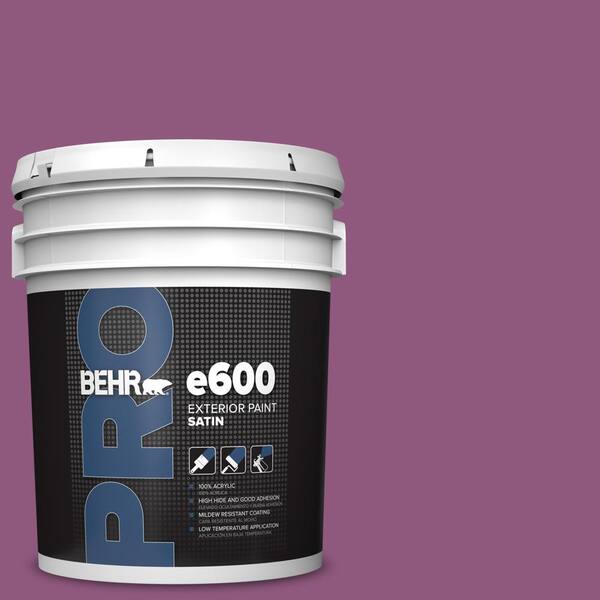 BEHR PRO 5 gal. #PPU1-18 Peru Satin Exterior Paint PR64305 - The Home Depot