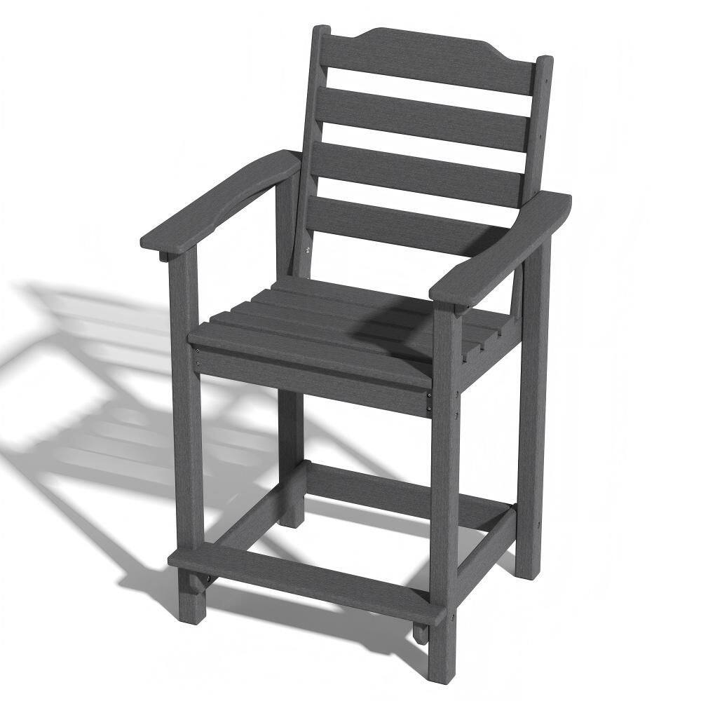 Commercial-Grade Affordable HDPE Bar Stool Heavy-Duty Apron-Braced Base ...