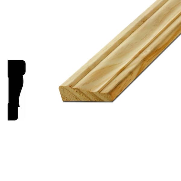 American Wood Moulding WM356 11/16 in. x 2-1/4 in. Pine Colonial Casing ...